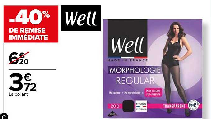 Promo Le Collant Well chez Carrefour - iCatalogue.fr