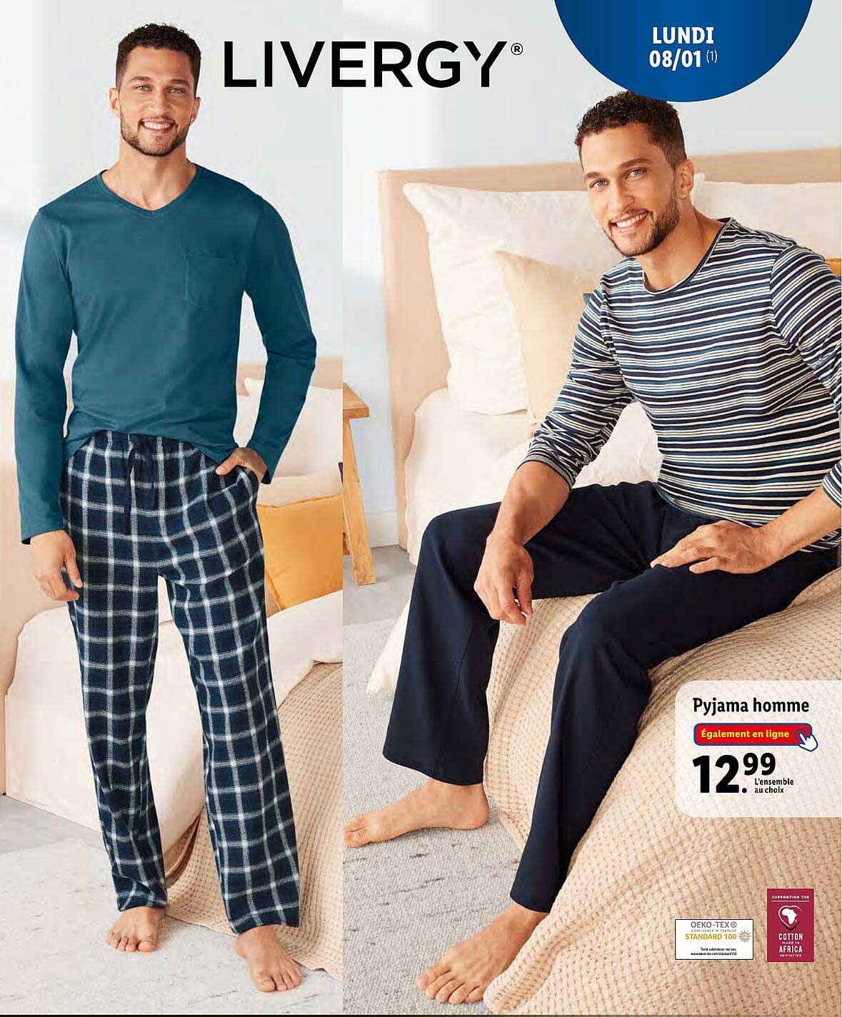 Promo Livergy Pyjama Homme Chez Lidl ICatalogue fr