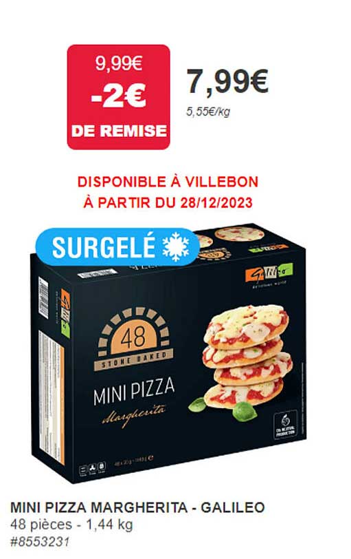 Promo Mini Pizza Margherita - Galileo chez Costco - iCatalogue.fr