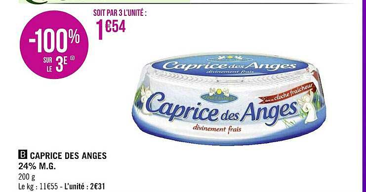 Promo Caprice Des Anges 24% M.g. chez Géant Casino - iCatalogue.fr