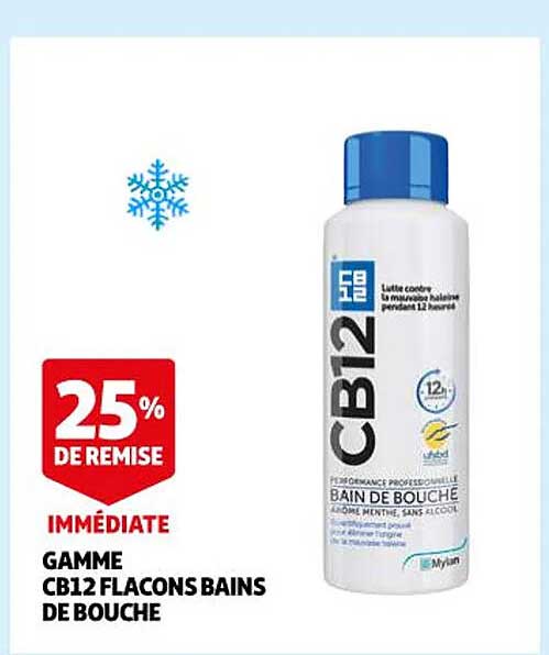 Promo Gamme Cb12 Flacons Bains De Bouche chez Auchan - iCatalogue.fr