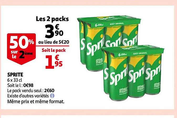 Promo Sprite chez Auchan - iCatalogue.fr