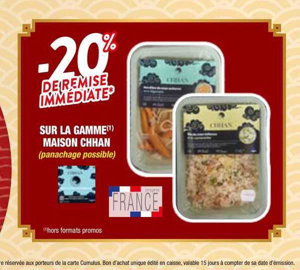 Promo La Gamme Maison Chhan chez Migros France - iCatalogue.fr