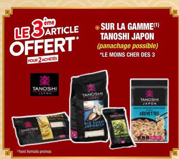 Promo La Gamme Tanoshi Japon chez Migros France - iCatalogue.fr