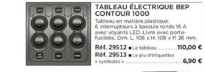 Promo Tableau électrique Bep Contour 1000 chez Uship - iCatalogue.fr