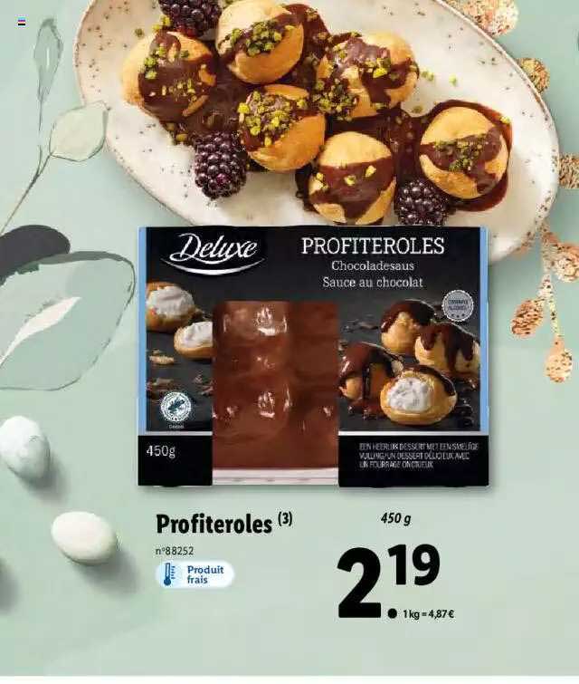 Promo Profiteroles Deluxe chez Lidl - iCatalogue.fr
