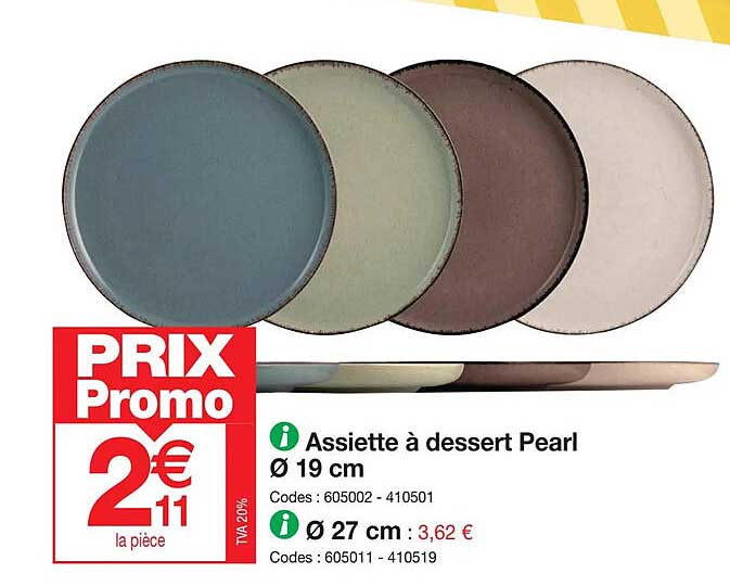 Promo Assiette à Dessert Pearl ø 19 Cm chez Promocash - iCatalogue.fr Promo Assiette à Dessert Pearl ø 19 Cm chez Promocash - iCatalogue.fr