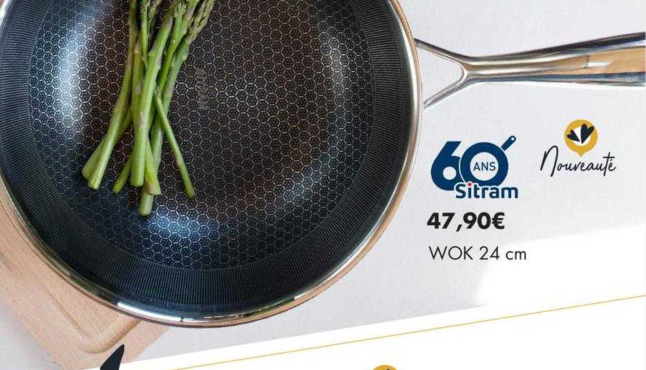 Promo Wok 24 Cm Sitram chez E.Leclerc - iCatalogue.fr