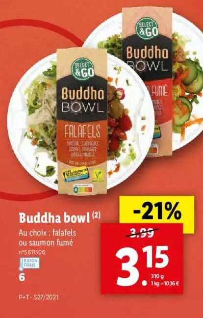 Promo Buddha Bowl Select & Go chez Lidl - iCatalogue.fr