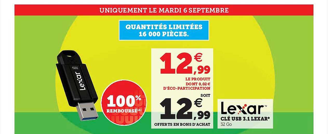 Promo Cl Usb 3 1 Lexar Chez Hyper U ICatalogue fr Promo Cl Usb 3 1 Lexar Chez Hyper U ICatalogue fr