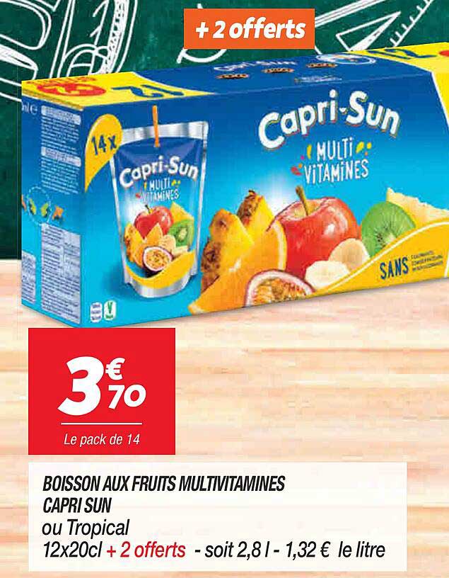 Promo Boisson Aux Fruits Multivitamines Capri Sun Ou Tropical chez ...