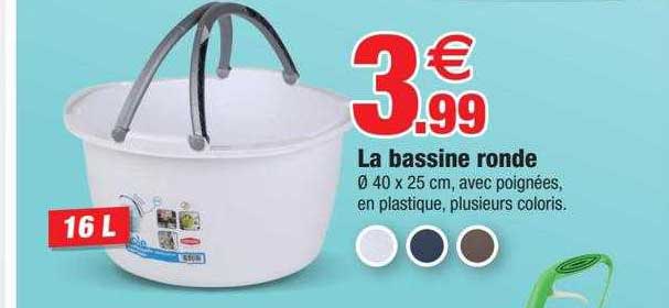 Promo La Bassine Ronde chez Bazarland - iCatalogue.fr