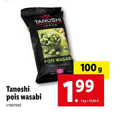 Promo Pois Wasabi Tanoshi Japon chez Lidl - iCatalogue.fr