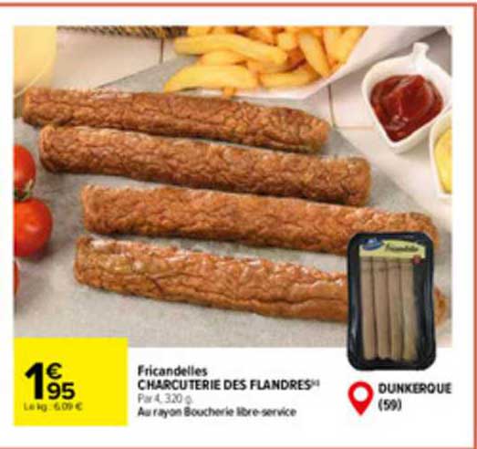 Promo Fricandelles Charcuterie Des Flandres chez Carrefour - iCatalogue.fr