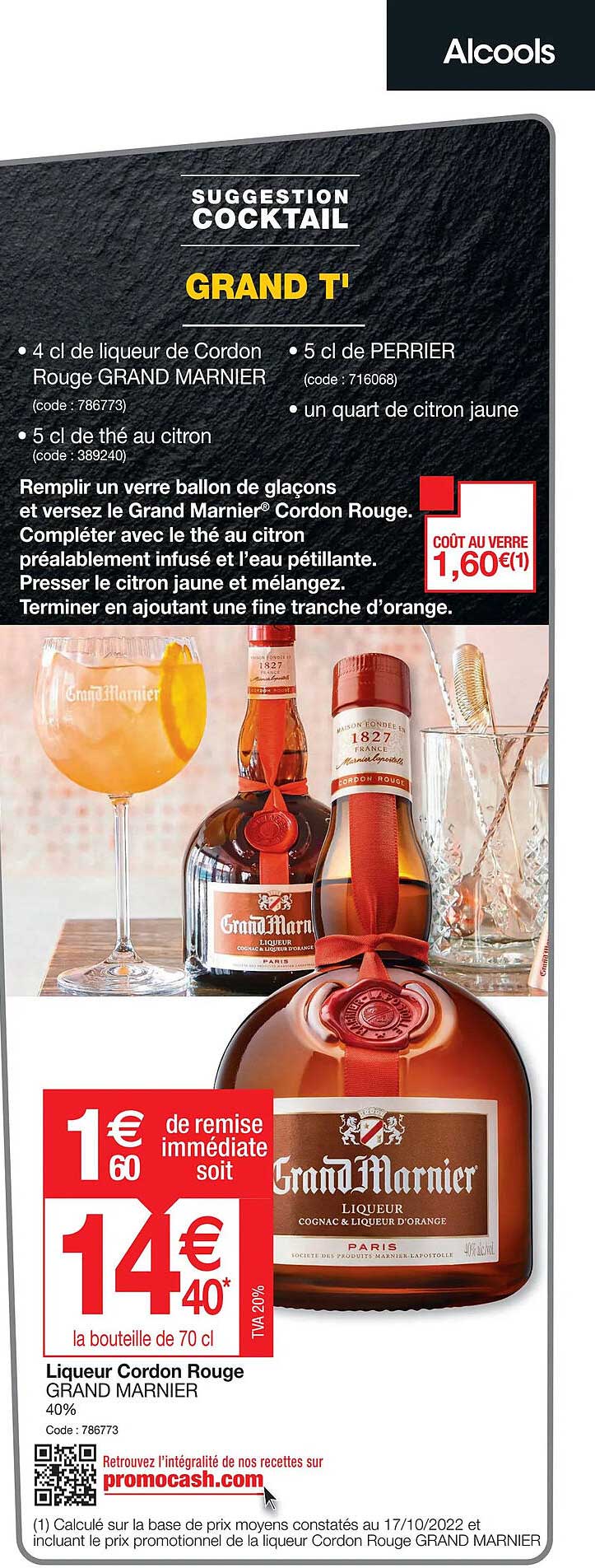 Promo Liqueur Cordon Rouge Grand Marnier chez Promocash - iCatalogue.fr