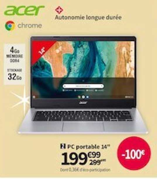 Promo Pc Portable 14" Acer chez Conforama - iCatalogue.fr