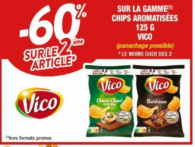 Promo La Gamme Chips Aromatisées 125 G Vico chez Cora - iCatalogue.fr