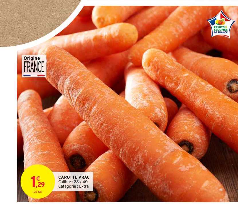 Promo Carotte Vrac chez Intermarché Express - iCatalogue.fr