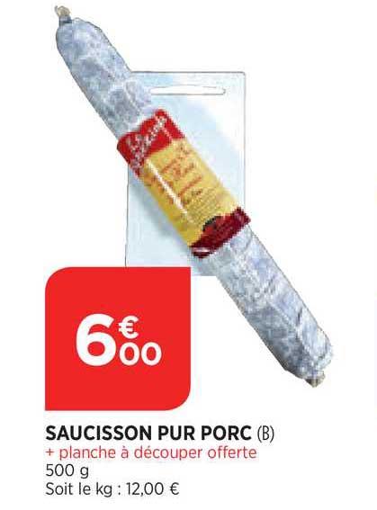 Promo Saucisson Pur Porc chez Atac - iCatalogue.fr