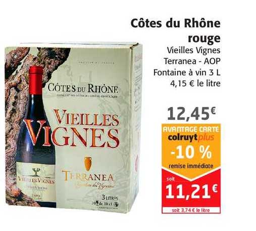 Promo Côtes Du Rhône Rouge chez Colruyt - iCatalogue.fr