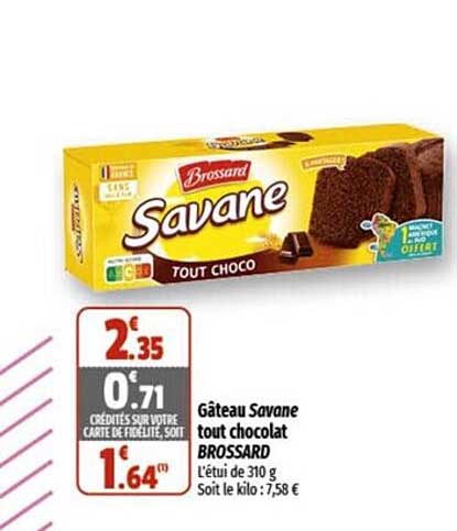 Promo Gâteau Savane Tout Chocolat Brossard chez Coccinelle Supermarché ...