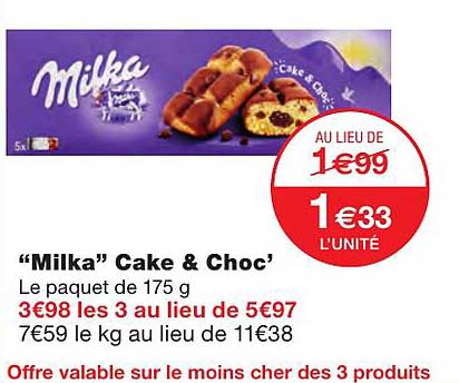 Promo "milka" Cake & Choc' chez Monoprix - iCatalogue.fr