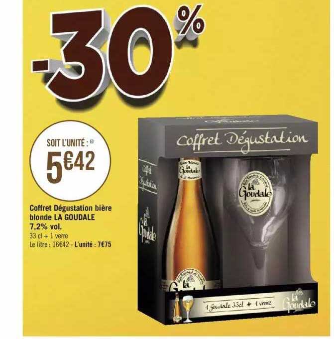 Offre Coffret Dégustation Bière La Goudale 7.2% Vol. chez Casino Supermarches