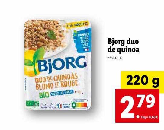 Promo Bjorg Duo De Quinoa chez Lidl - iCatalogue.fr