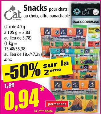 Promo Snacks Pour Chats Cat chez Norma - iCatalogue.fr